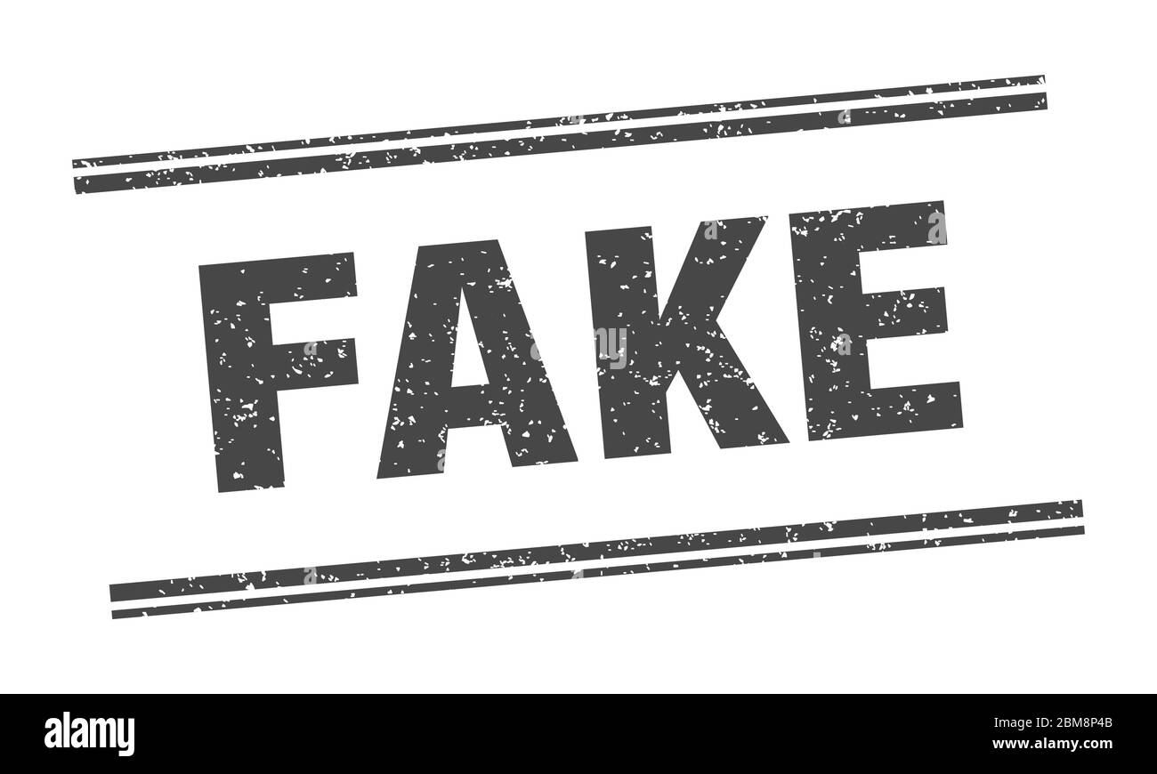 fake stamp. fake label. square grunge sign Stock Vector Image & Art - Alamy