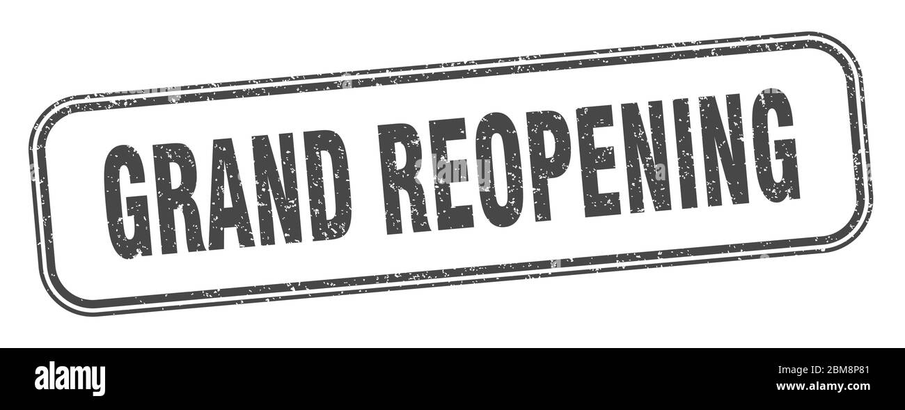 Grand reopening stamp sign Cut Out Stock Images & Pictures - Alamy
