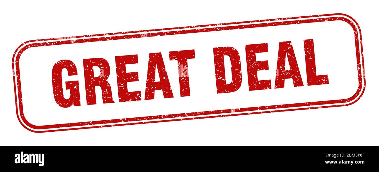 great deal stamp. great deal square grunge sign. label Stock Vector ...