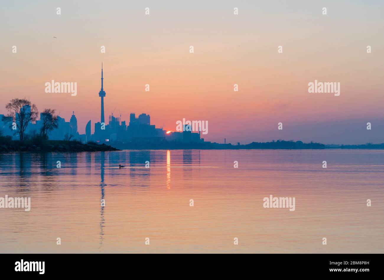 Toronto skyline at sunrise Stock Photo - Alamy