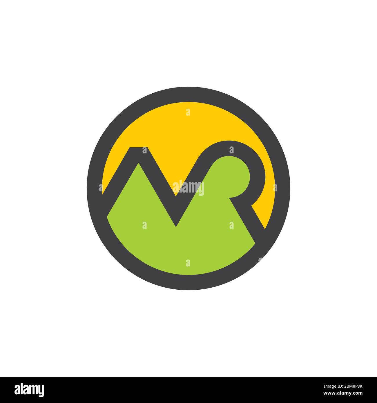 letters mr linked line logo vector Stock Vector Image & Art - Alamy