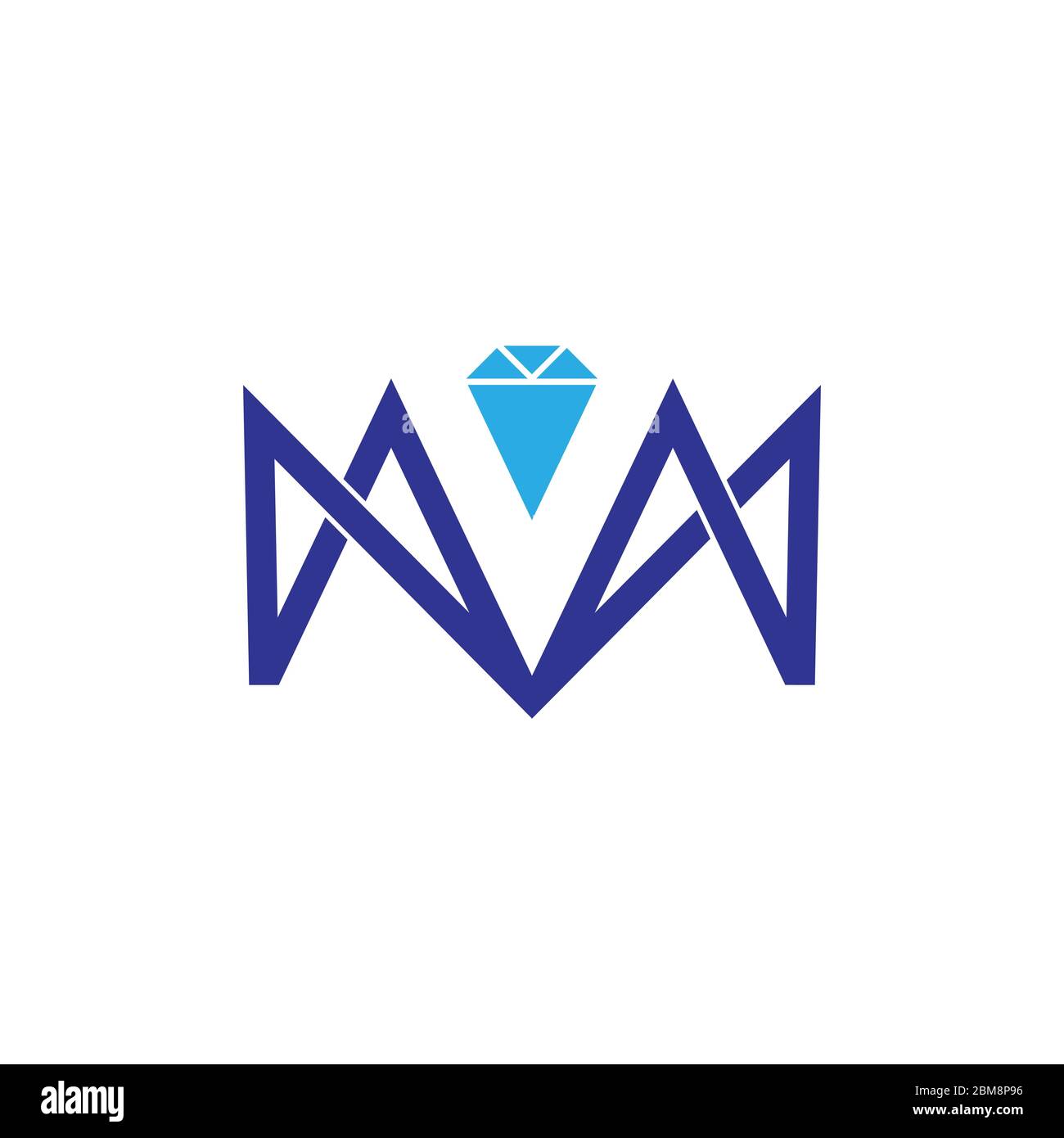 abstract letter m diamond arrows logo vector Stock Vector Image & Art ...