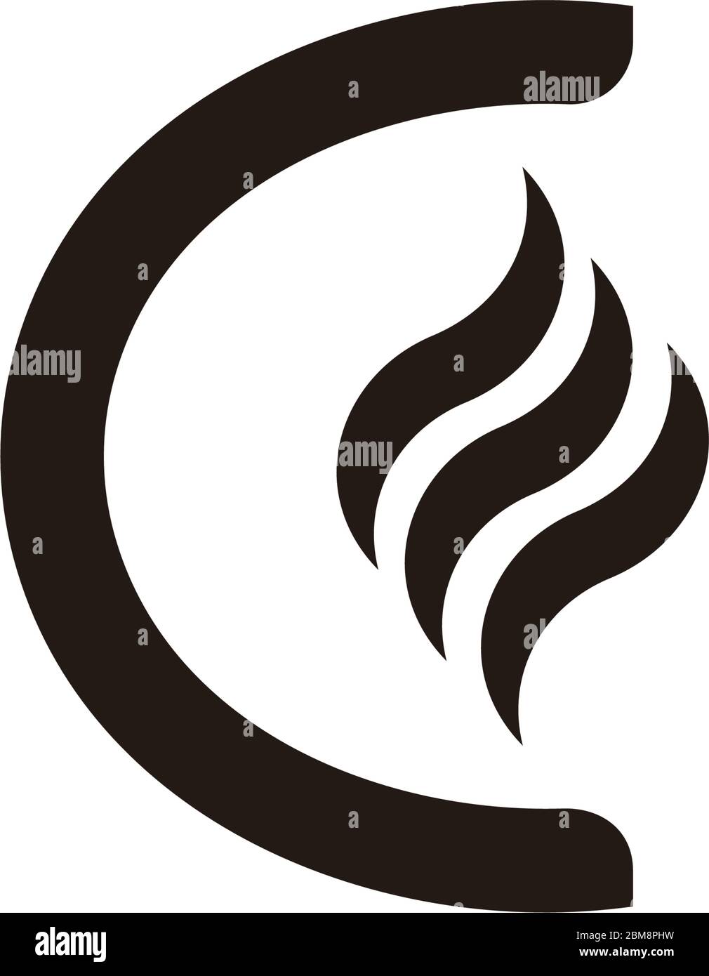 letter c curves decoration symbol logo vector Stock Vector Image & Art ...