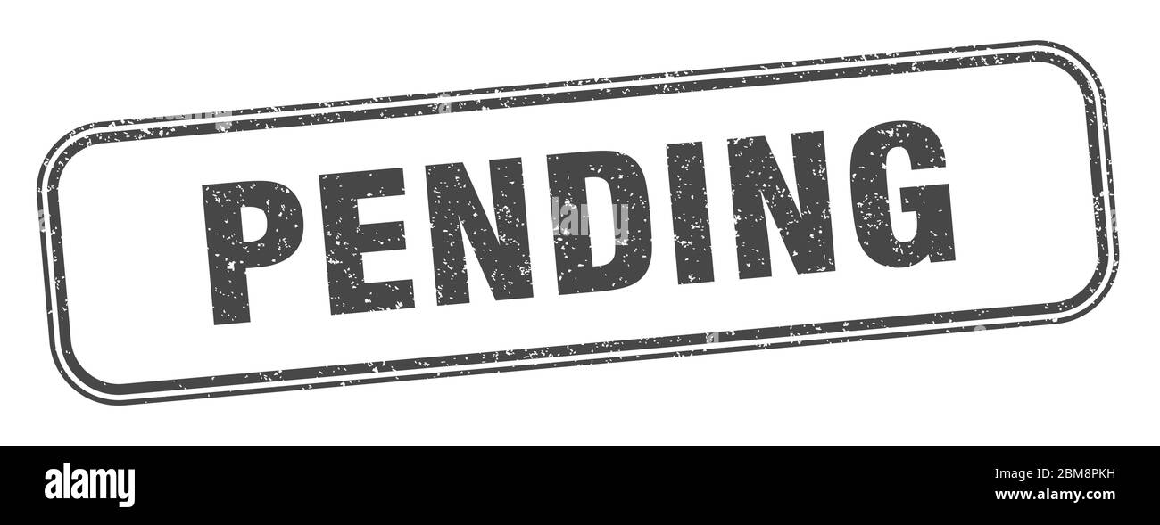 pending stamp. pending square grunge sign. label Stock Vector Image ...