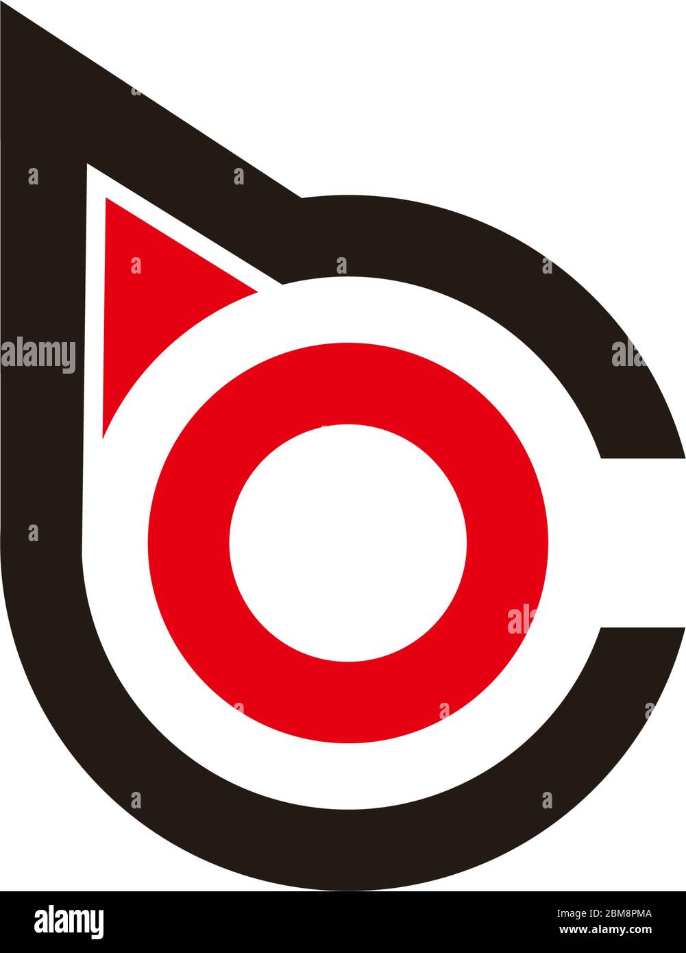 letter bc circle geometric arrow logo vector Stock Vector Image & Art ...