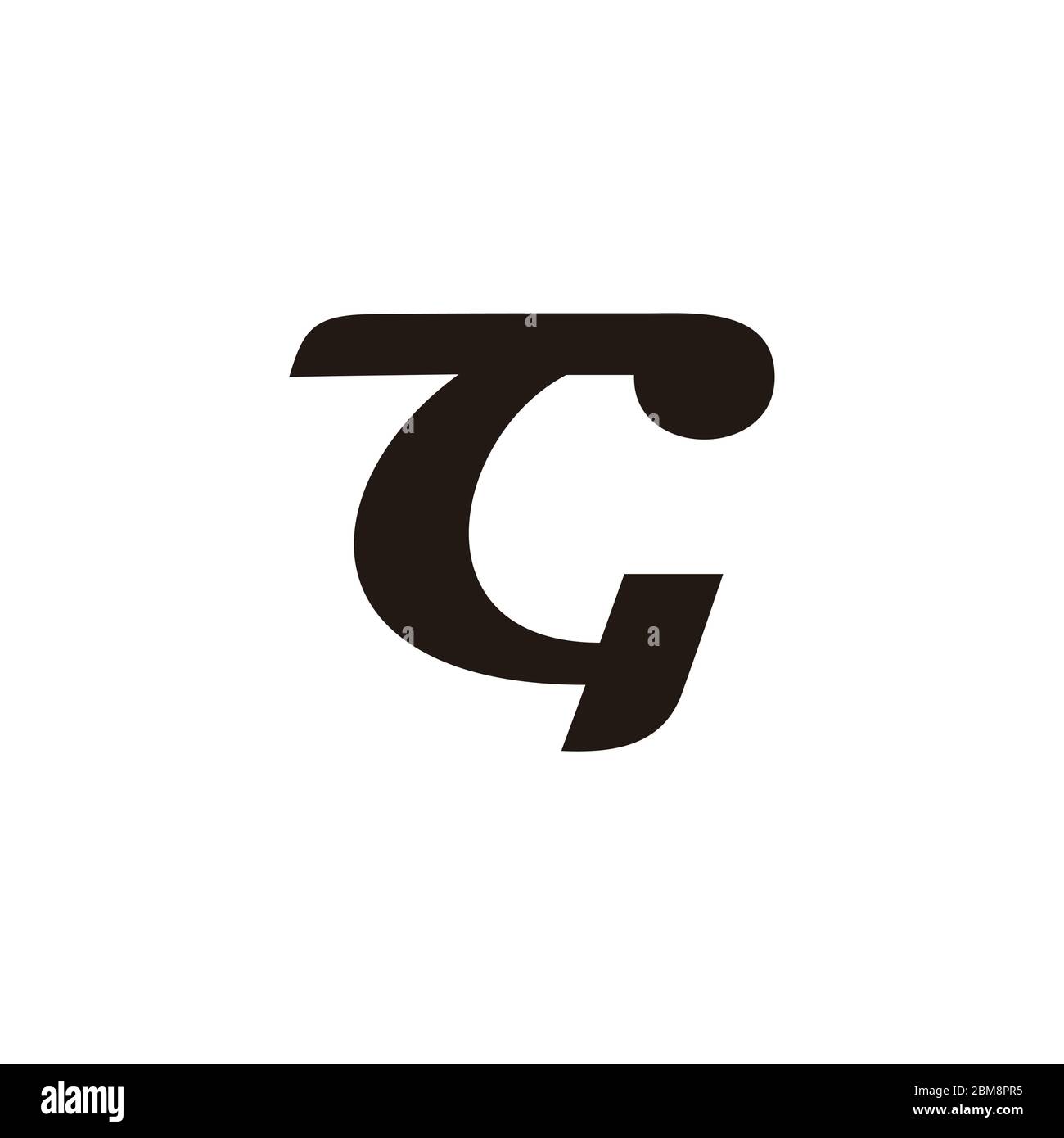 letter tc simple curves linked logo vector Stock Vector Image & Art - Alamy