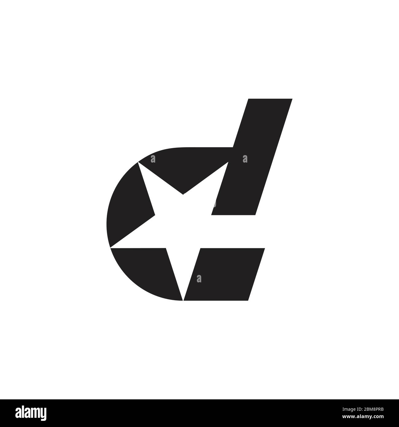 letter d star geometric colorful simple motion logo vector Stock Vector ...