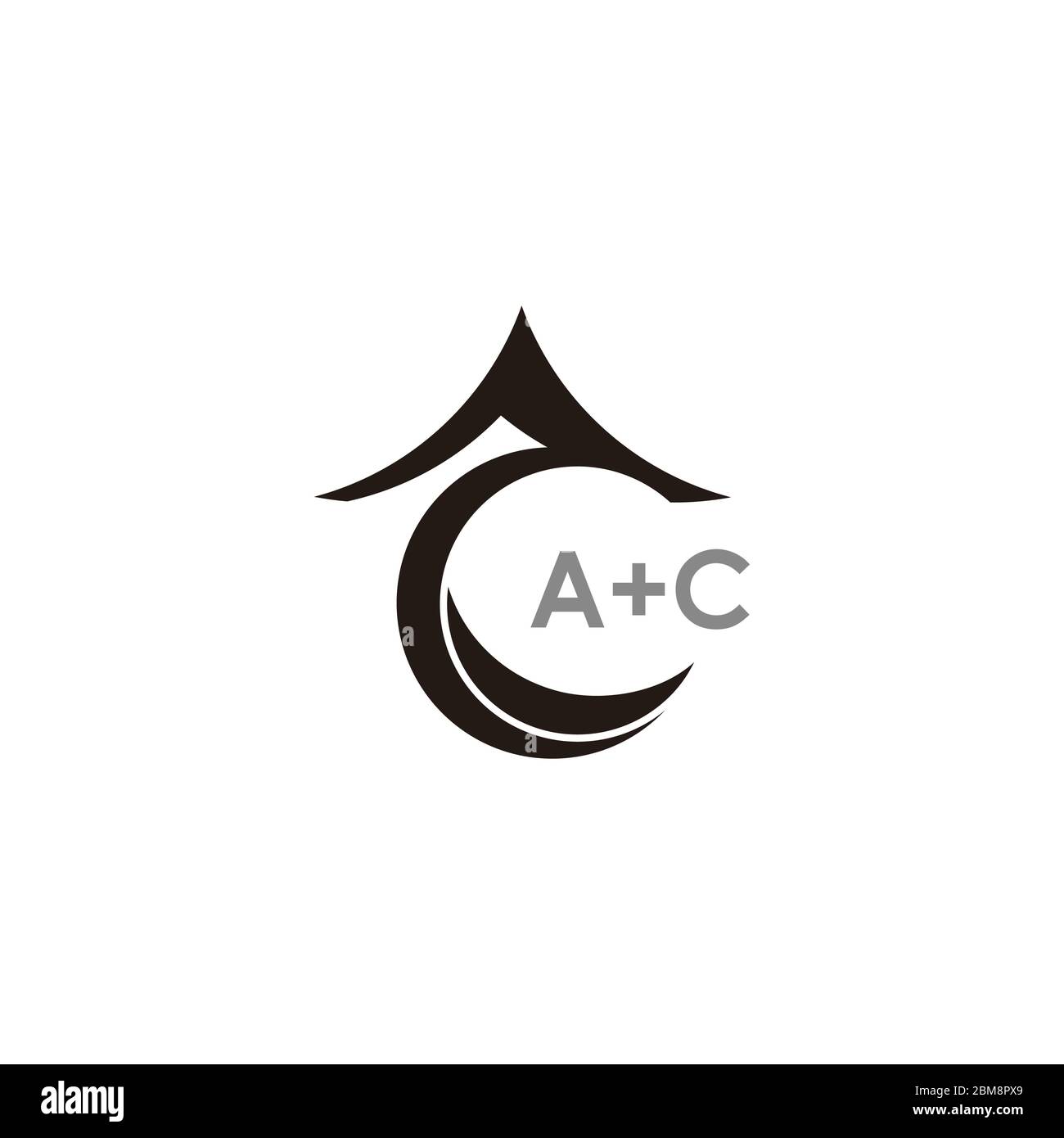 letter ac simple geometric arrow 3d logo vector Stock Vector Image ...