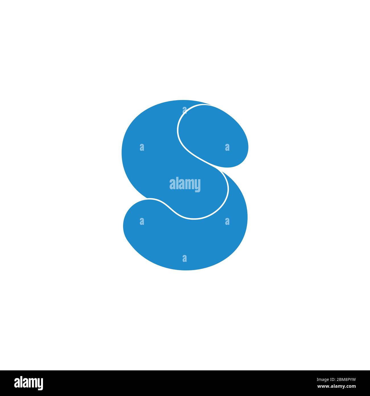 letter s 3d flat smooth symbol logo vector Stock Vector Image & Art - Alamy