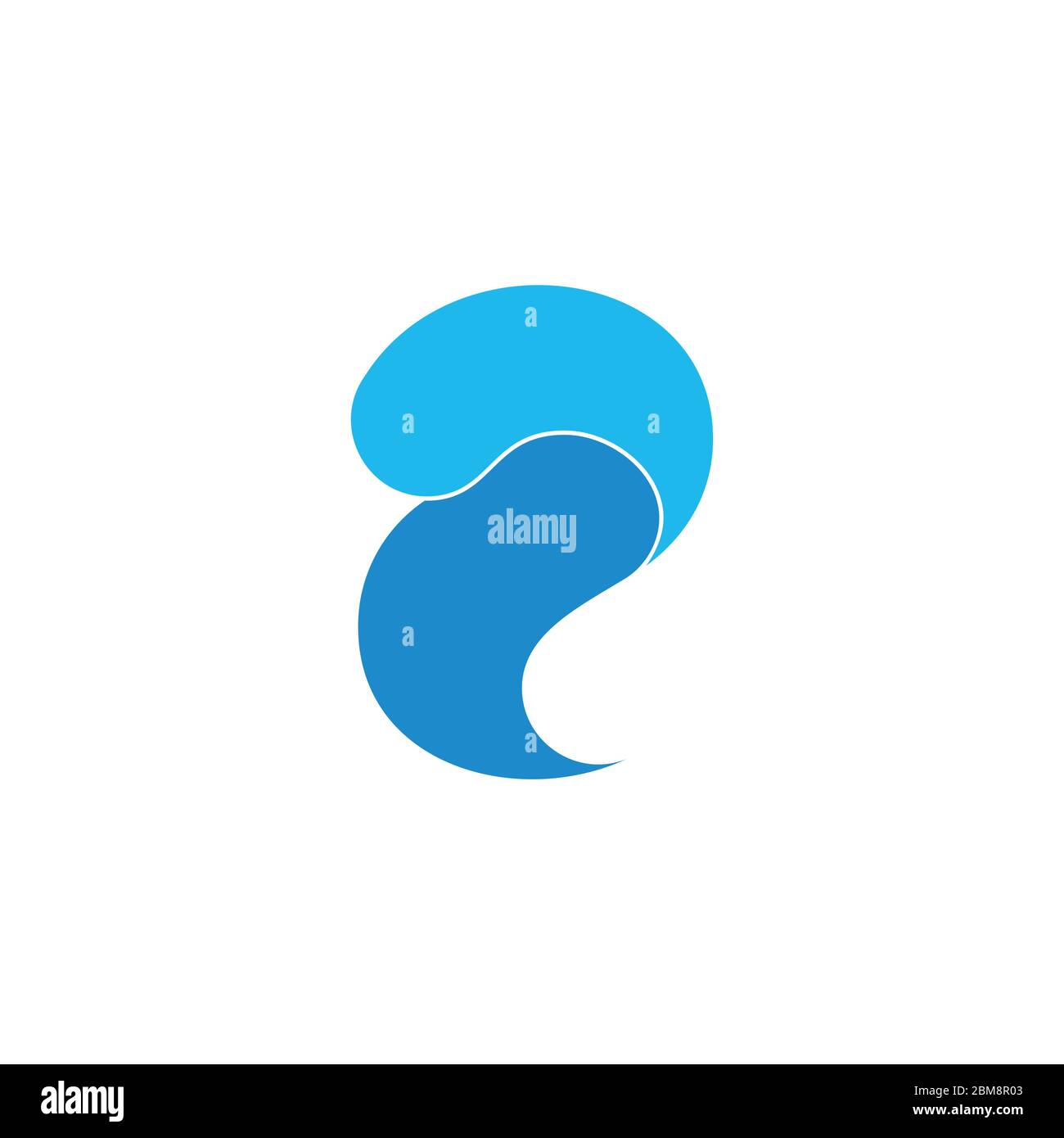 abstract curves motion blue water symbol logo vector Stock Vector Image ...