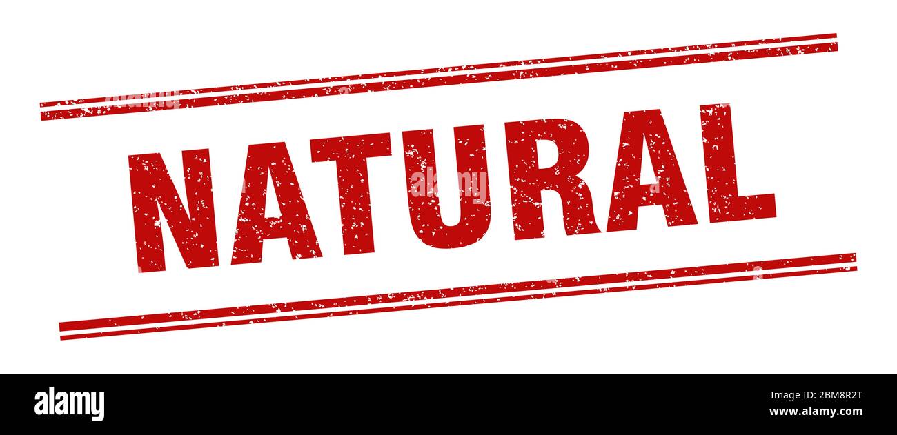 natural stamp. natural label. square grunge sign Stock Vector Image ...