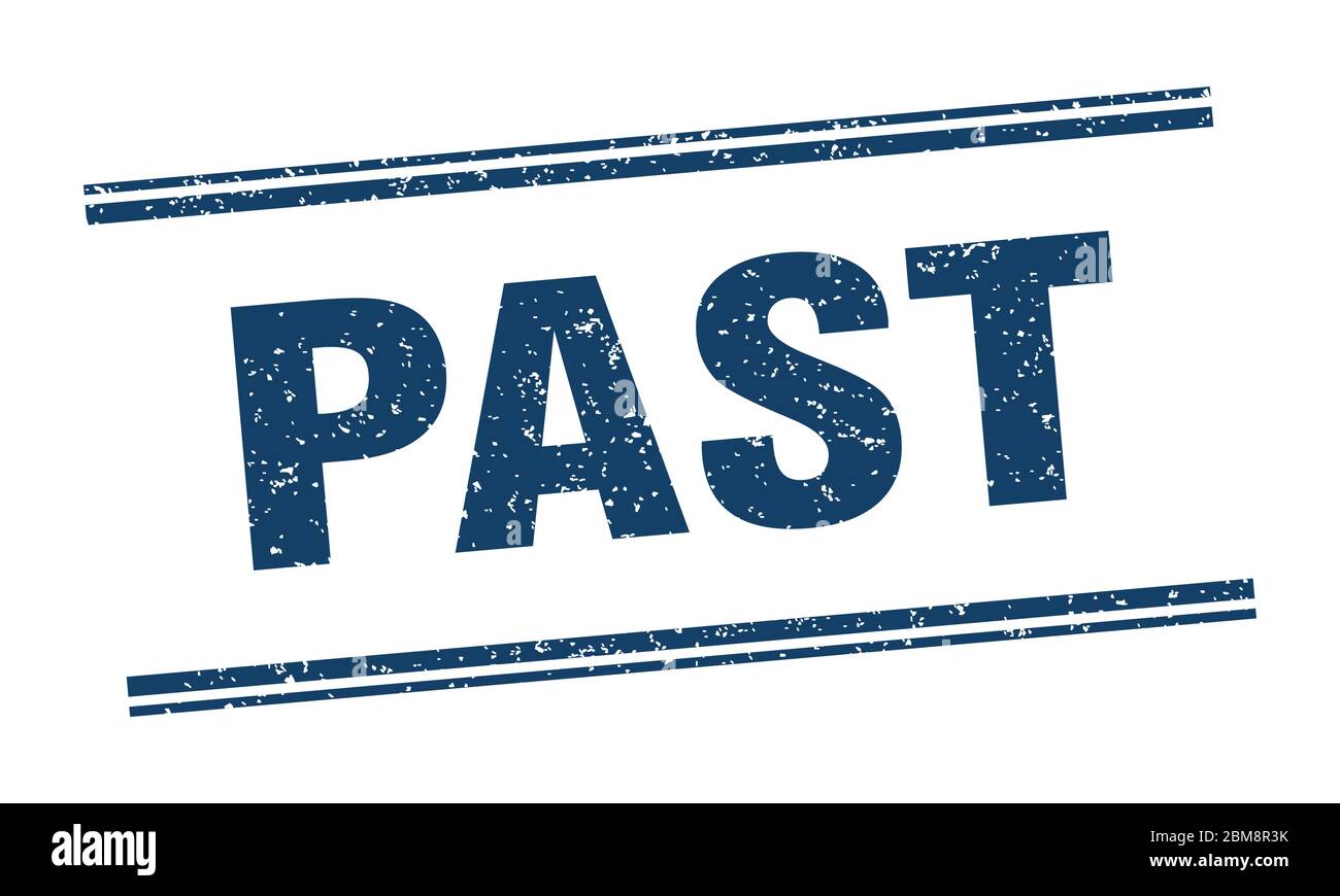 past stamp. past label. square grunge sign Stock Vector Image & Art - Alamy