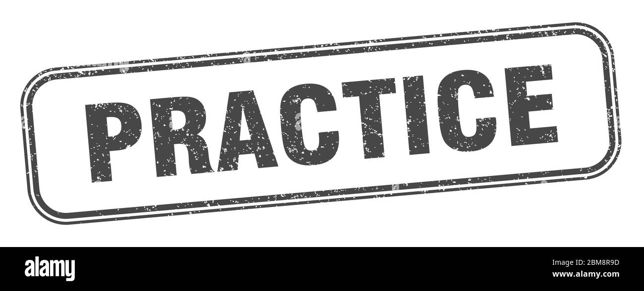 practice stamp. practice square grunge sign. label Stock Vector Image ...