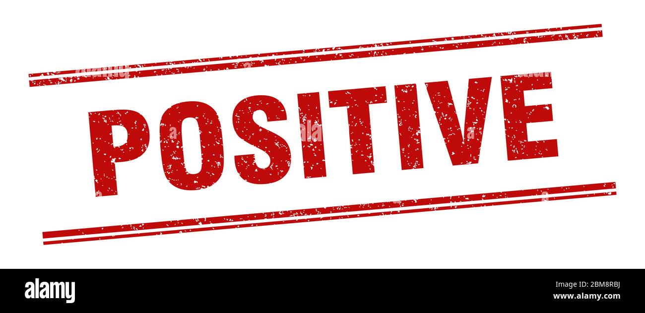positive stamp. positive label. square grunge sign Stock Vector Image ...