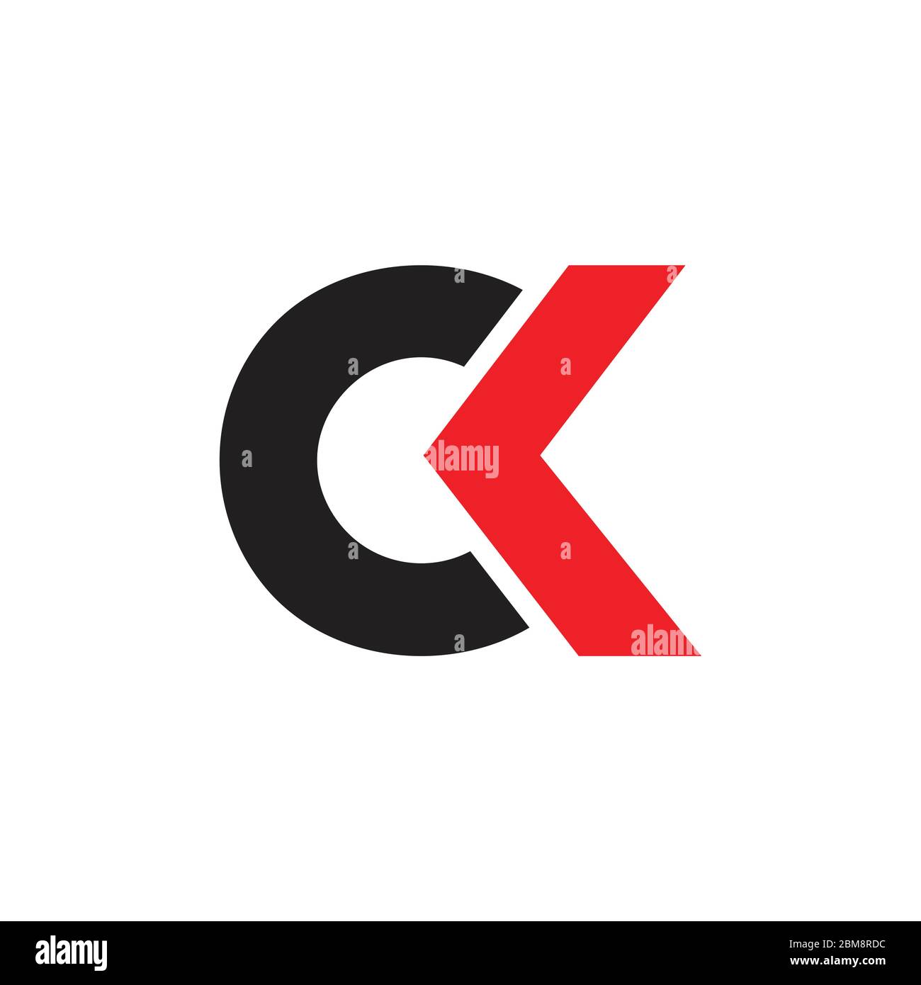 letter ck simple circle geometric logo vector Stock Vector Image & Art - Alamy