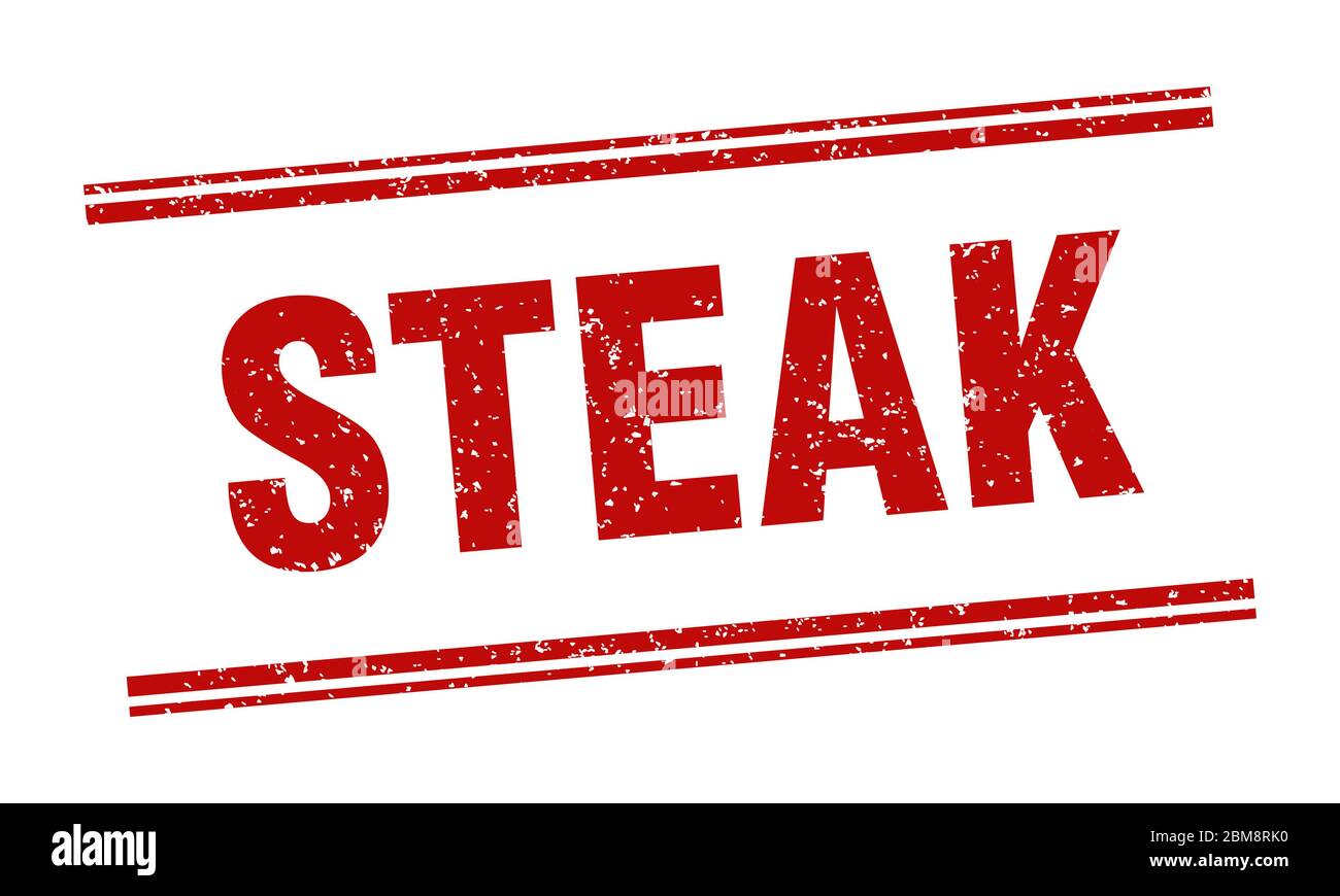 steak stamp. steak label. square grunge sign Stock Vector Image & Art ...