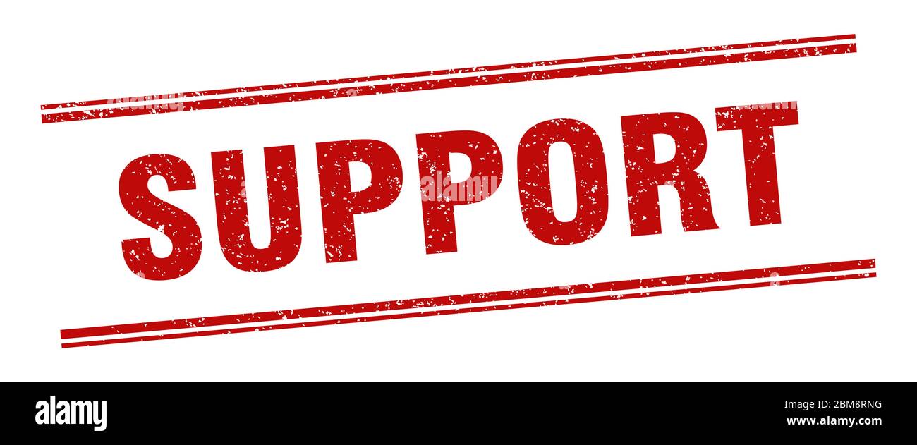 support stamp. support label. square grunge sign Stock Vector Image ...