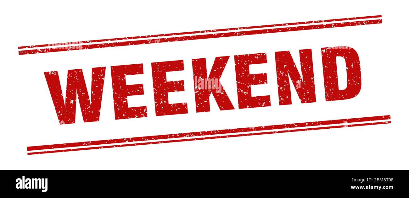 weekend stamp. weekend label. square grunge sign Stock Vector Image ...