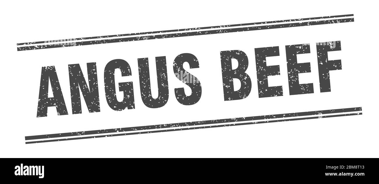 angus beef stamp. angus beef label. square grunge sign Stock Vector ...