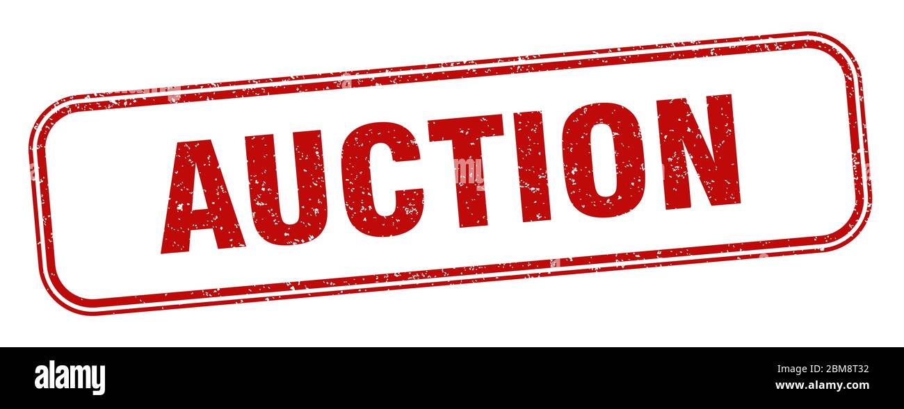 auction stamp. auction square grunge sign. label Stock Vector Image ...