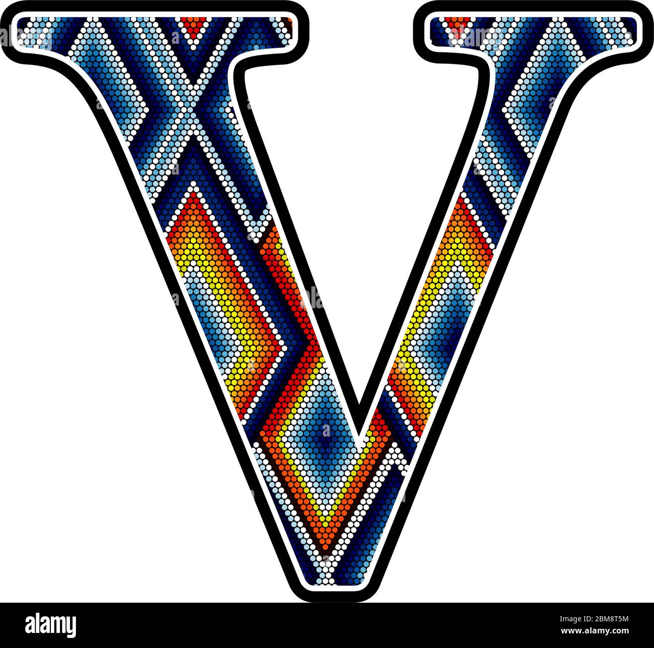 Decorated capital letter v Stock Vector Images - Alamy