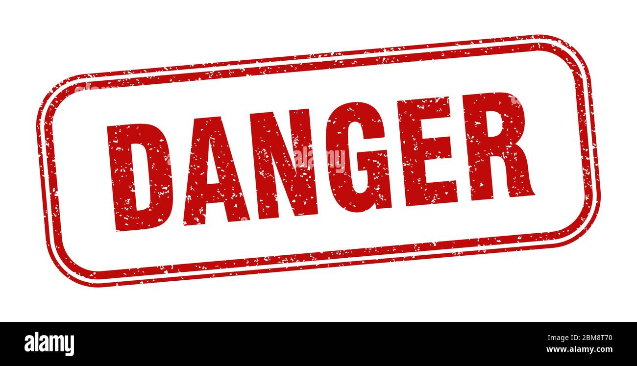 danger stamp. danger square grunge sign. label Stock Vector Image & Art ...