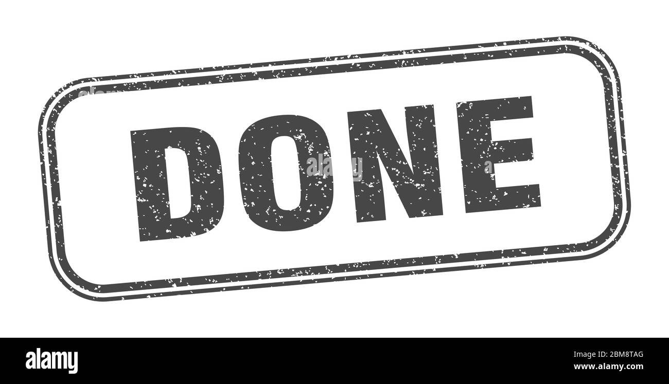 Done stamp Black and White Stock Photos & Images - Alamy