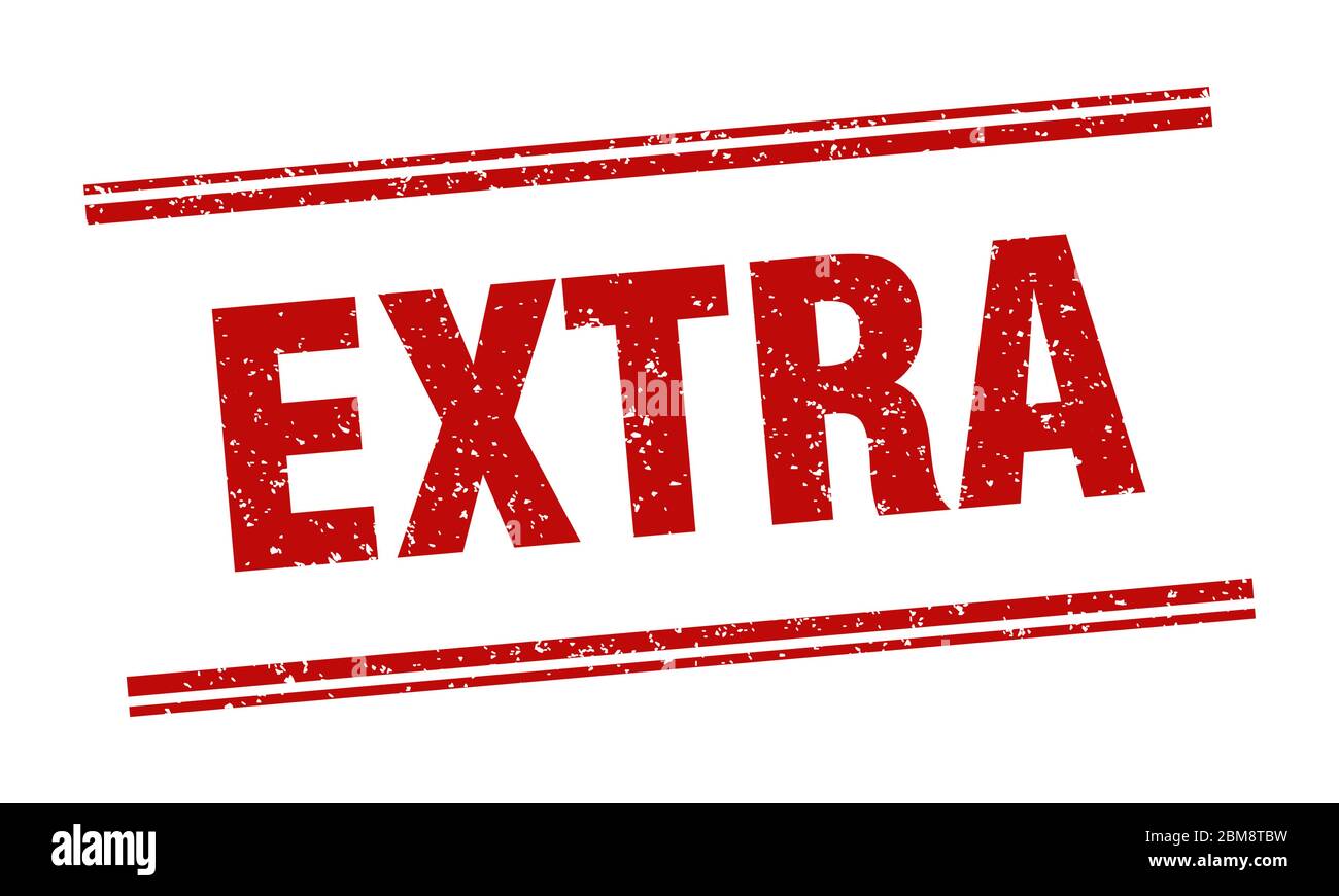 extra stamp. extra label. square grunge sign Stock Vector Image & Art ...