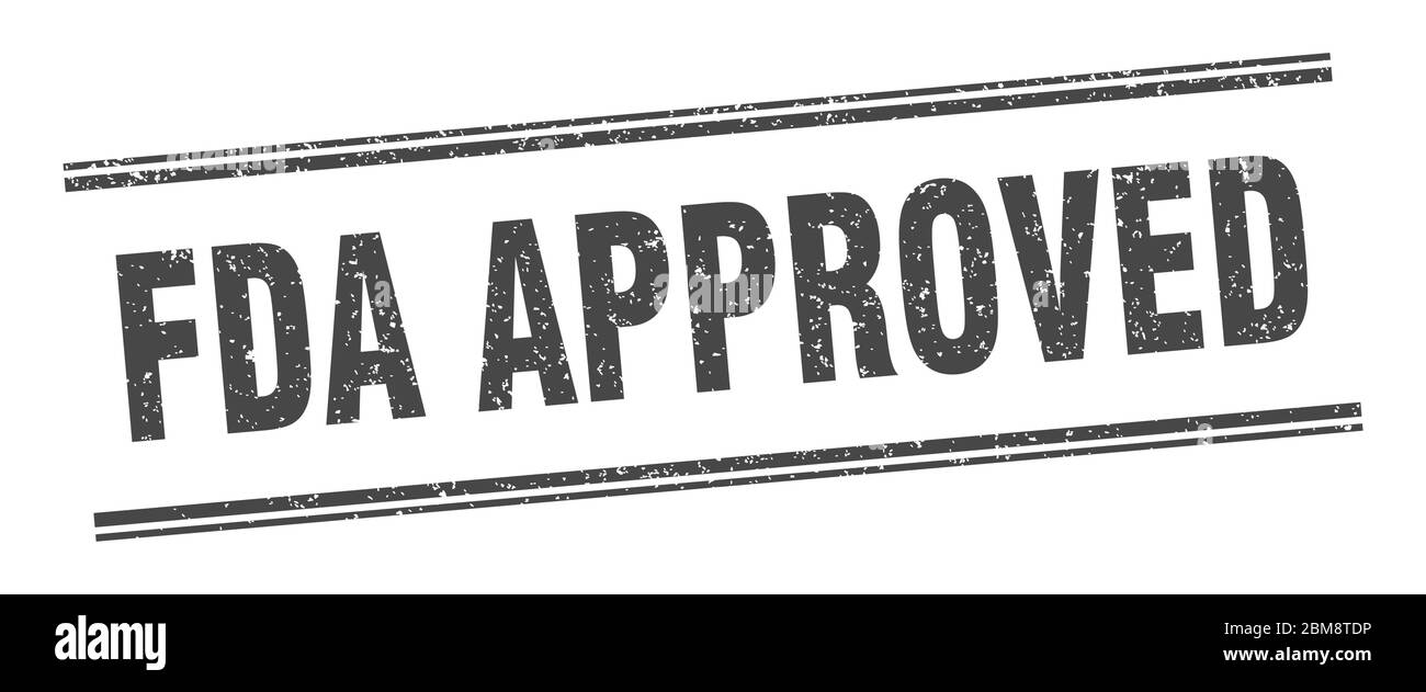 fda approved stamp. fda approved label. square grunge sign Stock Vector ...