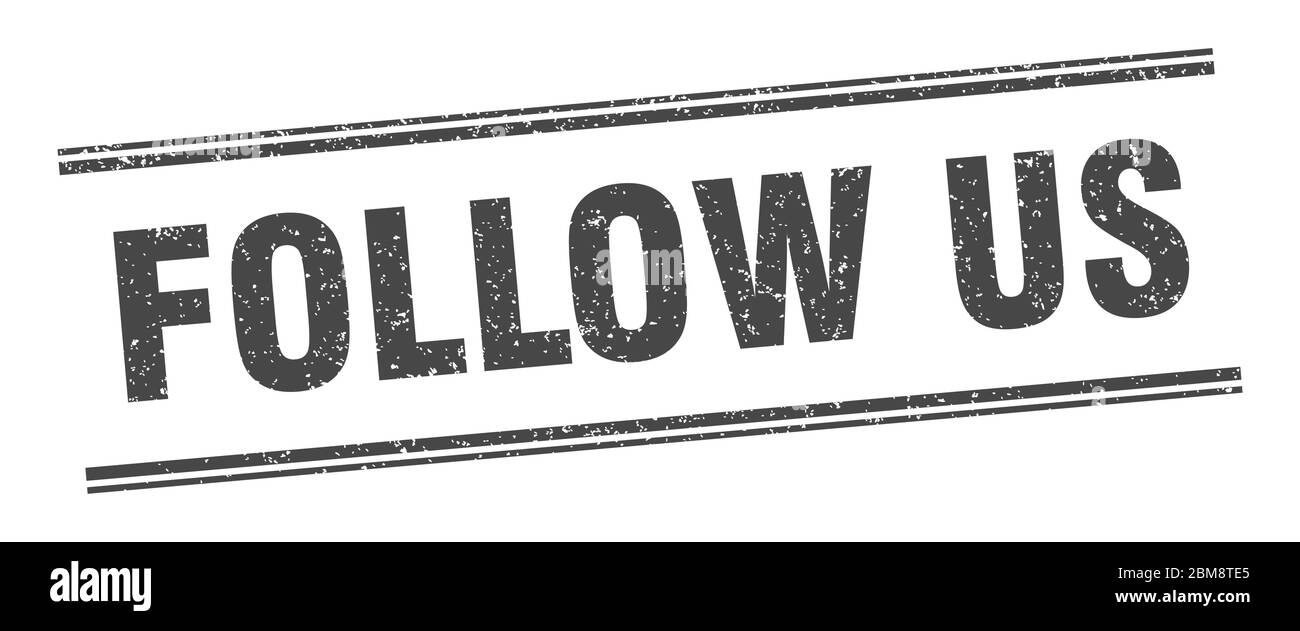Follow us stamp hi-res stock photography and images - Alamy
