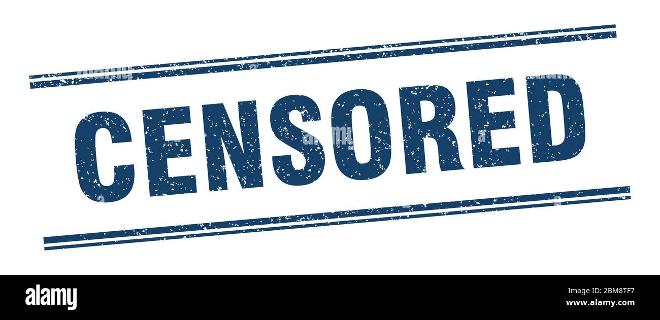 censored stamp. censored label. square grunge sign Stock Vector Image ...