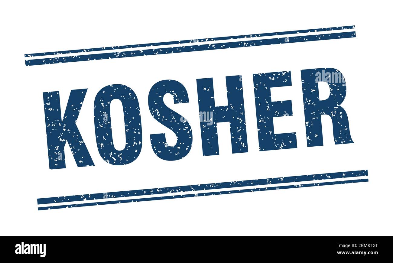 kosher stamp. kosher label. square grunge sign Stock Vector Image & Art ...