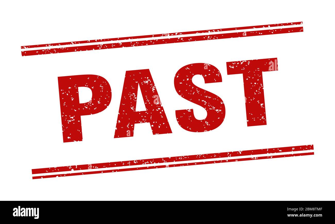 past stamp. past label. square grunge sign Stock Vector Image & Art - Alamy