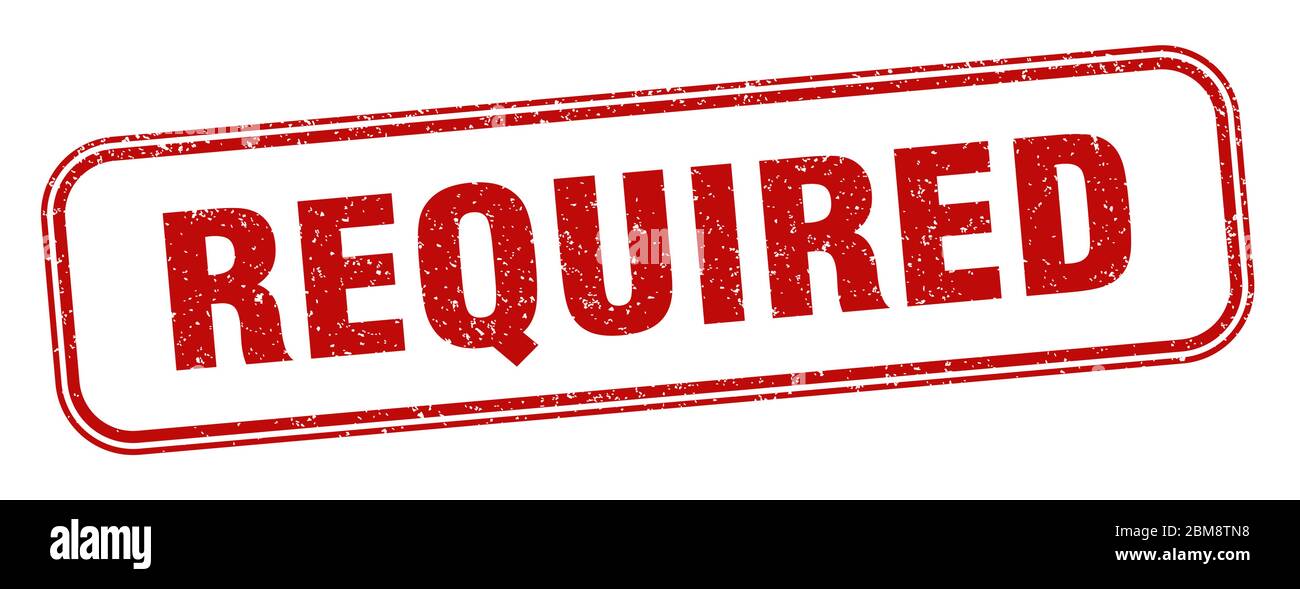 required stamp. required square grunge sign. label Stock Vector Image ...
