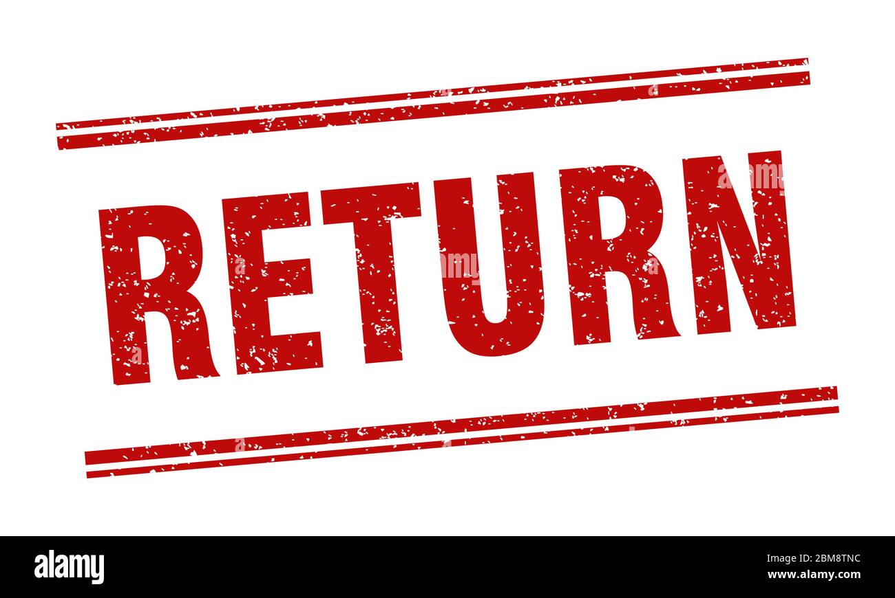 return stamp. return label. square grunge sign Stock Vector Image & Art ...