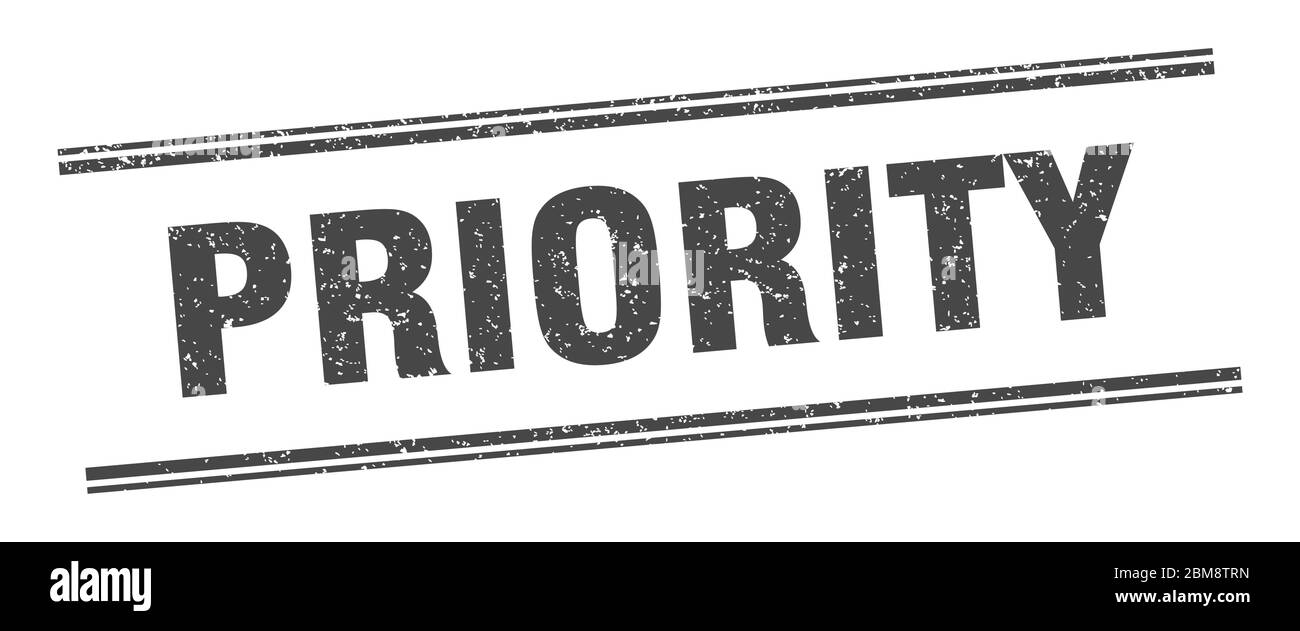 priority stamp. priority label. square grunge sign Stock Vector Image ...