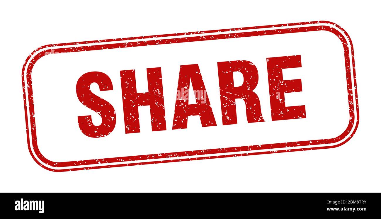 share stamp. share square grunge sign. label Stock Vector Image & Art ...
