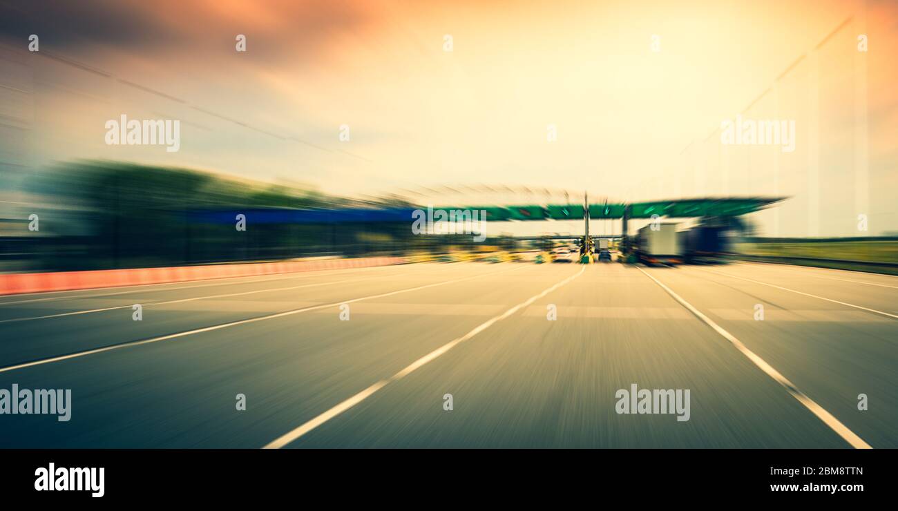 Toll gate construction hi-res stock photography and images - Alamy