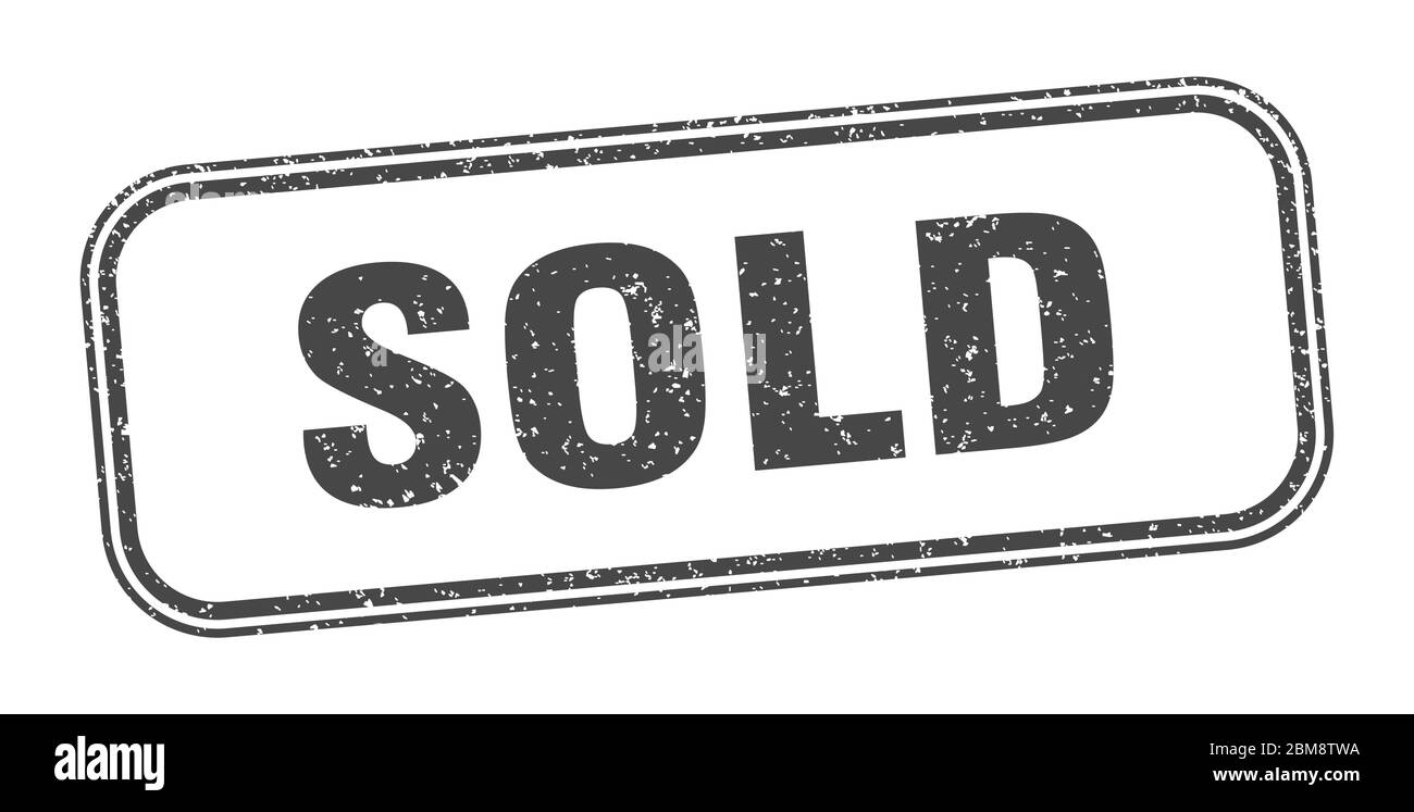 sold stamp. sold square grunge sign. label Stock Vector Image & Art - Alamy