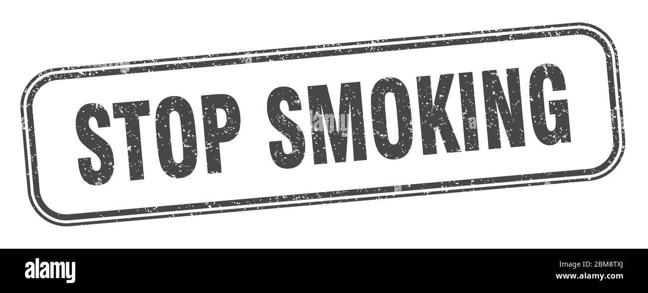 Stop smoking stamp sign hi-res stock photography and images - Alamy