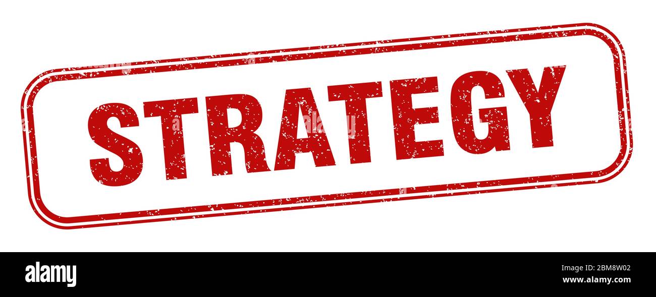 strategy stamp. strategy square grunge sign. label Stock Vector Image ...
