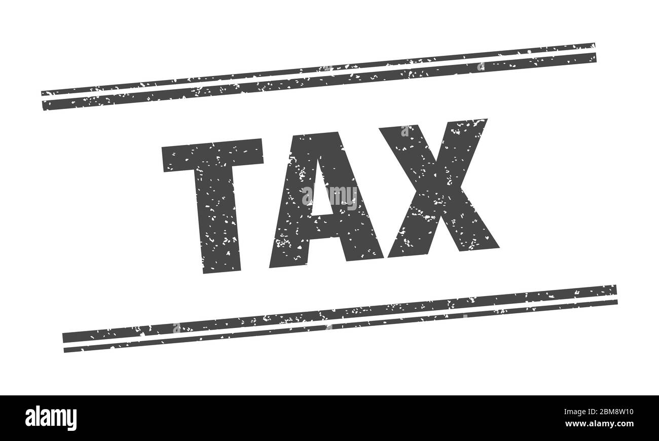 tax stamp. tax label. square grunge sign Stock Vector Image & Art - Alamy