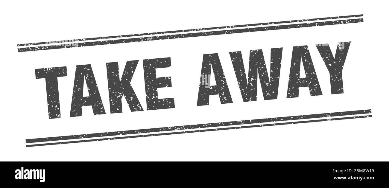 take away stamp. take away label. square grunge sign Stock Vector Image ...