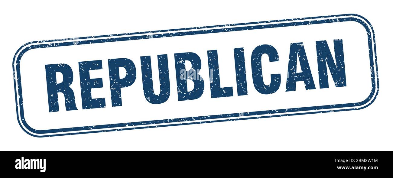 republican stamp. republican square grunge sign. label Stock Vector ...