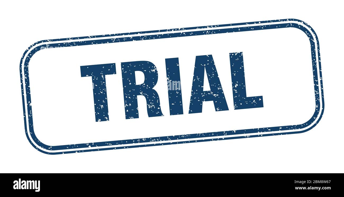 trial stamp. trial square grunge sign. label Stock Vector Image & Art ...