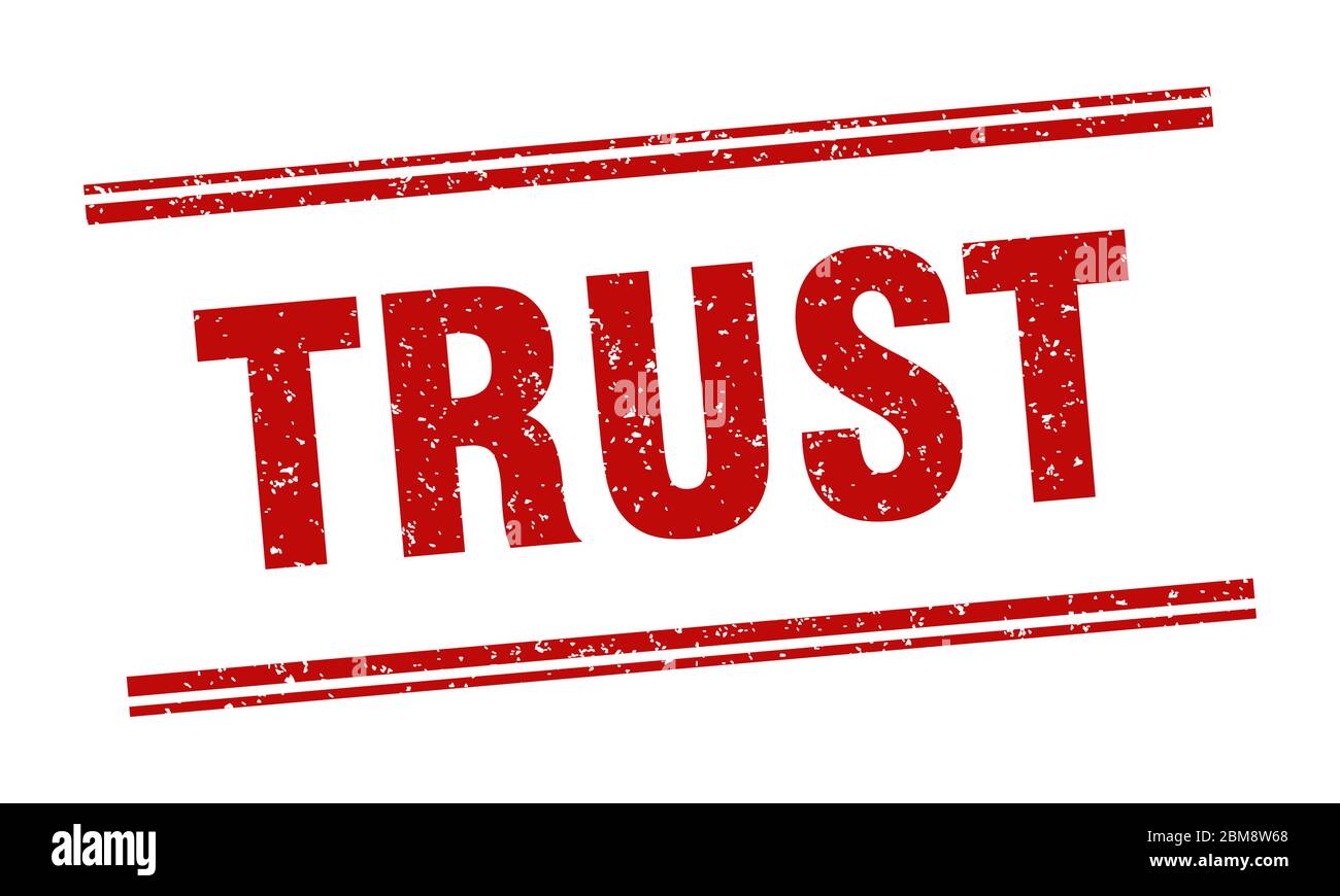 trust stamp. trust label. square grunge sign Stock Vector Image & Art ...