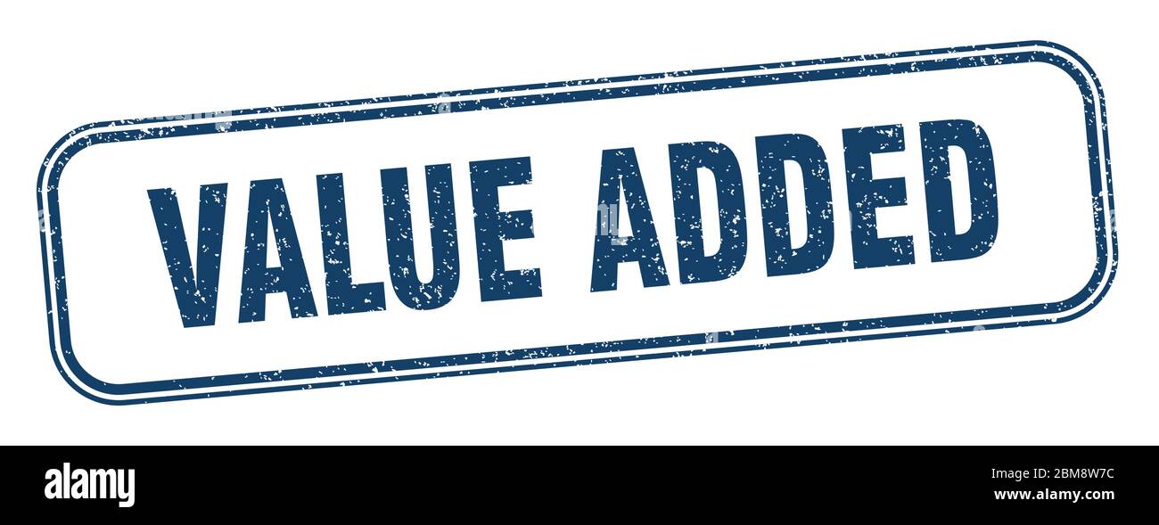 value added stamp. value added square grunge sign. label Stock Vector ...