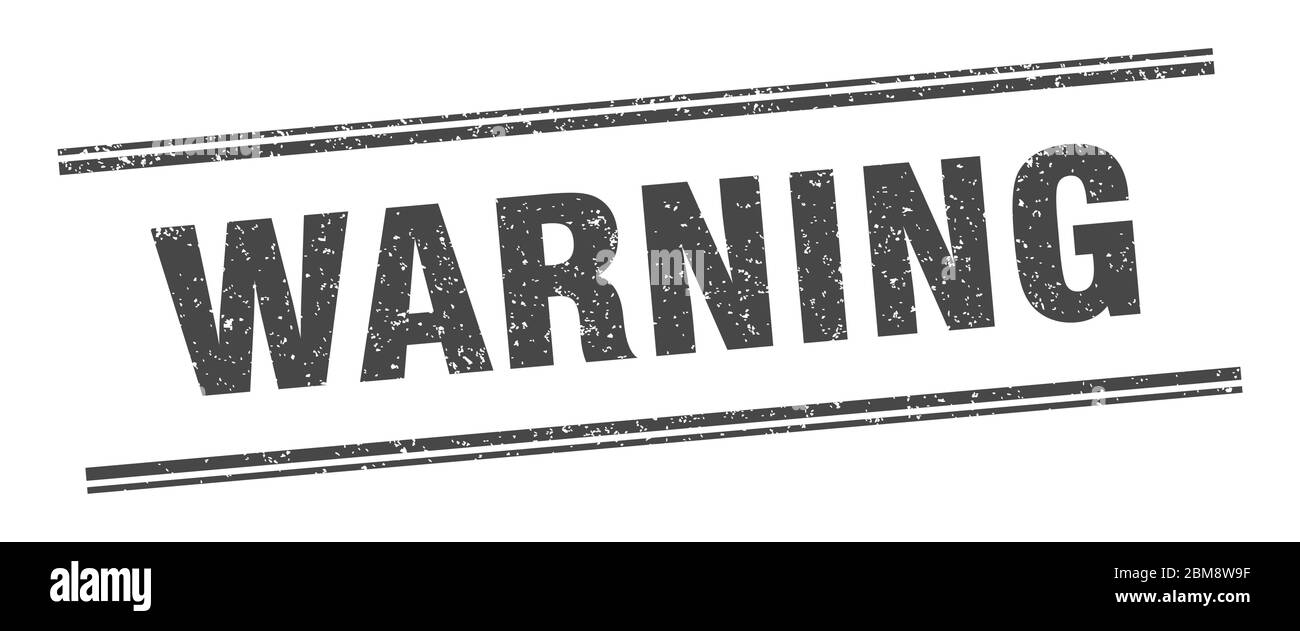 warning stamp. warning label. square grunge sign Stock Vector Image ...