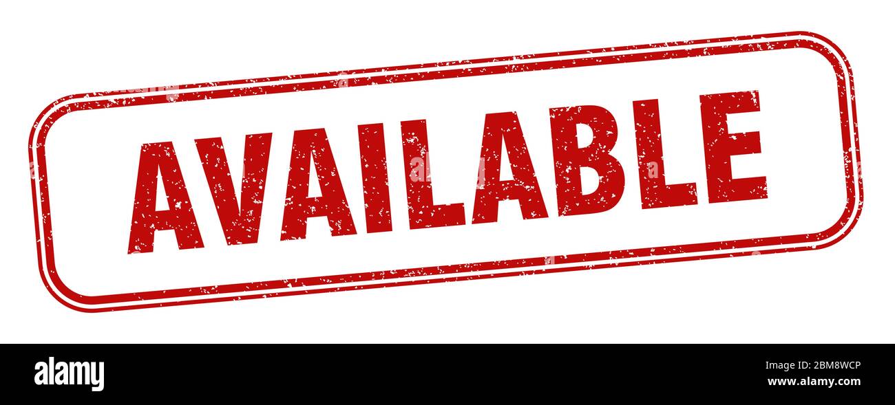 available stamp. available square grunge sign. label Stock Vector Image ...