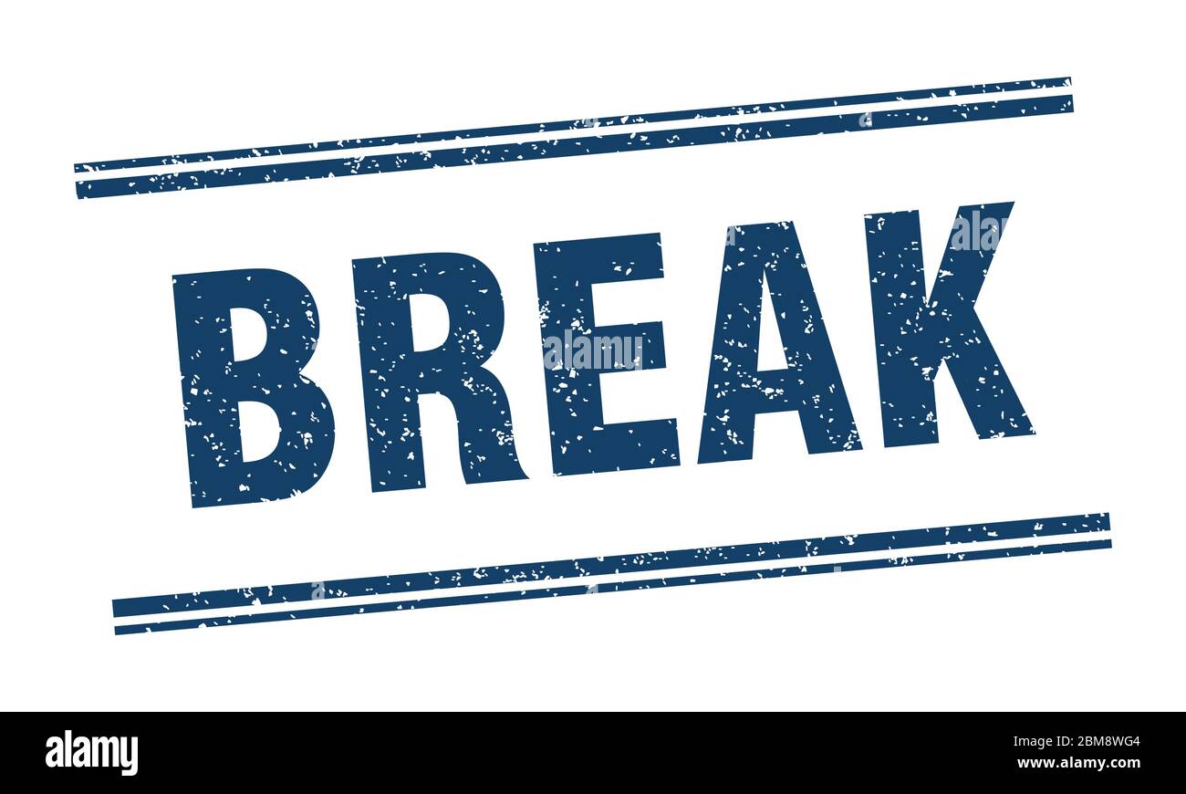 break stamp. break label. square grunge sign Stock Vector Image & Art ...